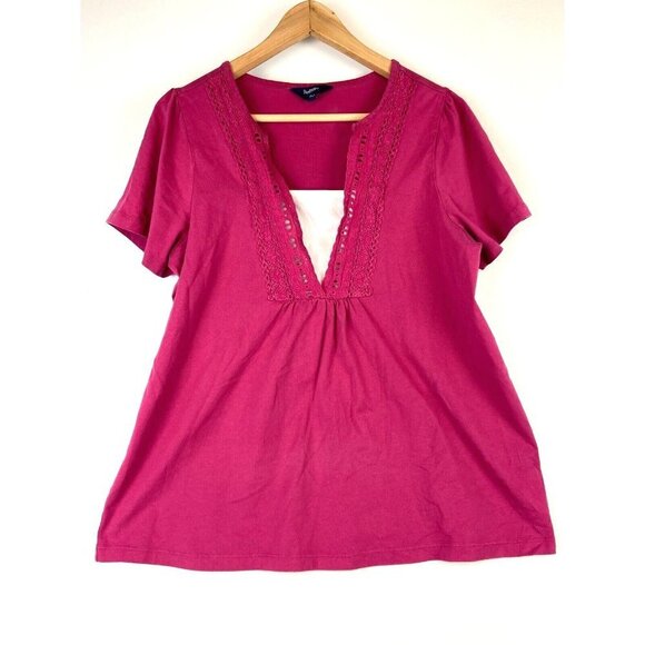 Reitmans | Tops | Reitmans Womens Plus Size Pink Cotton Short Sleeve ...